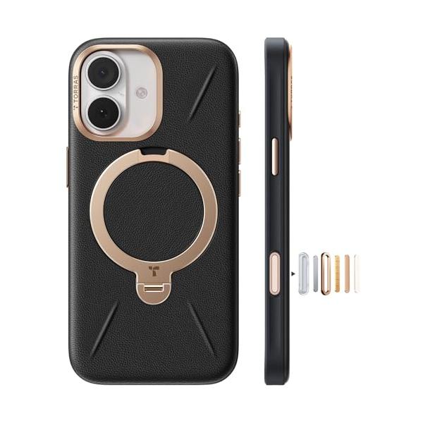 こくよう・ブラック/iPhone 17 用/iPhone 17 用（6.3インチ）・Size:iPhone 17 用Color:こくよう・ブラック・TORRAS フラッグシップ・ハイラグジュアリー「Ostand Q3 レザートーン」は、品質...