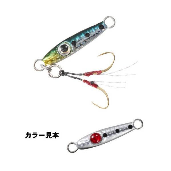アジング・メバリングなどで使用する極細ライン（エステルライン）でもキャストできる1ｇのウルトラライトジグ登場。1gなのでジグヘッドと同感覚で使用できる。同重量ジグヘッドに比べ飛距離が出せるため広範囲を探れる。アシストフック2本付●サイズ：1...