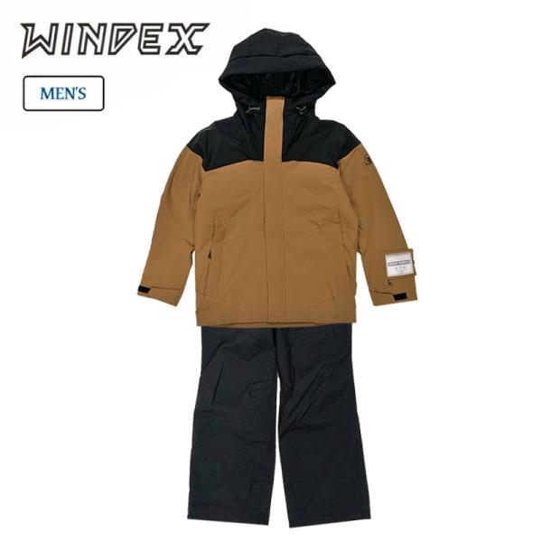 ※掲載の商品は実店舗、別モールでも販売しておりますため、在庫更新のタイムラグにより欠品となる場合がございます。メンズ向けスキーウェアの上下セットです。■カラーキャメル(84)                            ■サイズM...