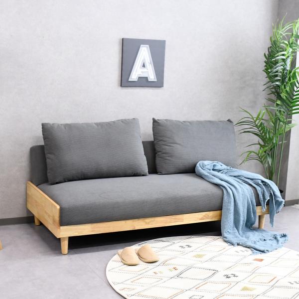 コーデュロイ生地のモダンでおしゃれなソファーベッドになります。リクライニング機能は３段階で調整可能となります。ソファーベッド シングル ファブリック ソファー ３人掛け コーデュロイ おしゃれ 北欧 ソファベッド リクライニングソファ ３人...