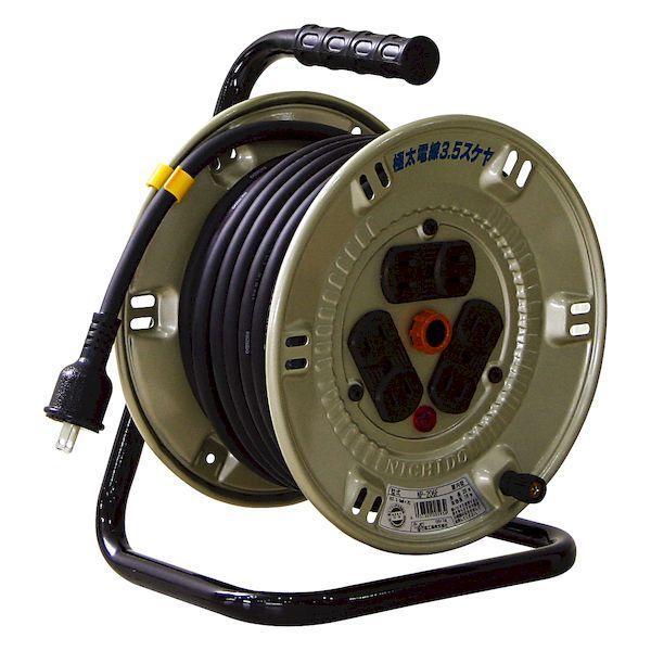 ※ こちらの画像は代表画像となります。部品や類似品等の場合があります。型番と商品名をご確認下さい。　【商品説明】 ●標準型ドラム。 ●アース及び漏電遮断器(ブレーカー)付の標準機種です。 ●本体サイズ：幅260mm ●本体サイズ：長さ200...