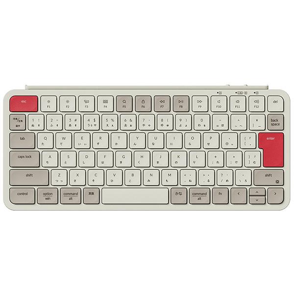 [バーコード] 4894979038289[型番] B1P-K13-JIS2.4GHz 無線 JIS配列 USB Type-C レトロレッド Bluetooth ワイヤレス 有線 mac / win 両対応 bluetooth ブルートゥー...