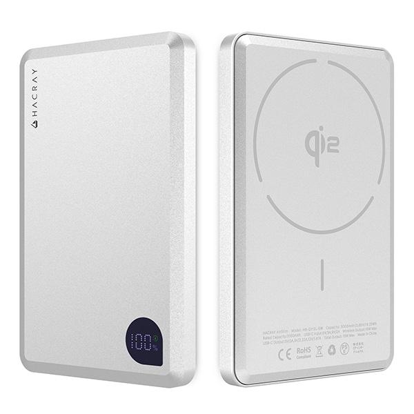 [バーコード] 4582741617076[型番] HR-Q112L-SWワイヤレス ワイヤレス充電 MagSafe規格で吸着 MagSafe MagSafe規格に対応した、iPhoneシリーズ Qi2 5000mAh アルミニウム 充電残...