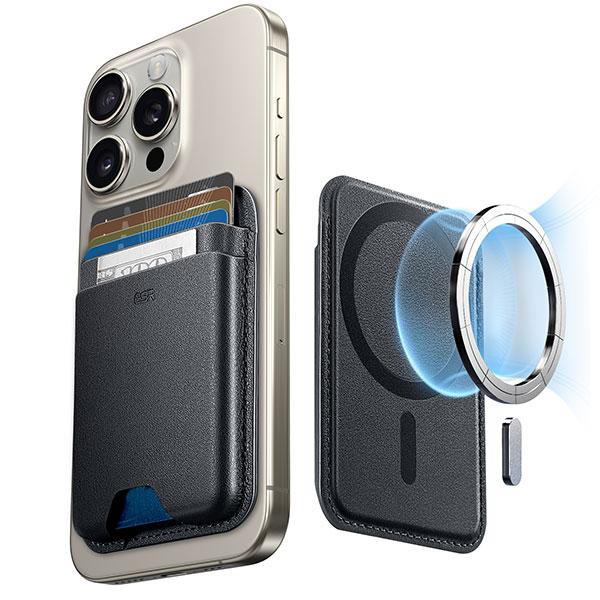 [バーコード] 4894240241202[型番] ESR805Midnight Black MagSafe規格で吸着 磁石付き カードホルダー MagSafe規格に対応した、iPhoneシリーズラッピング可アップル製品・Mac・iPhon...