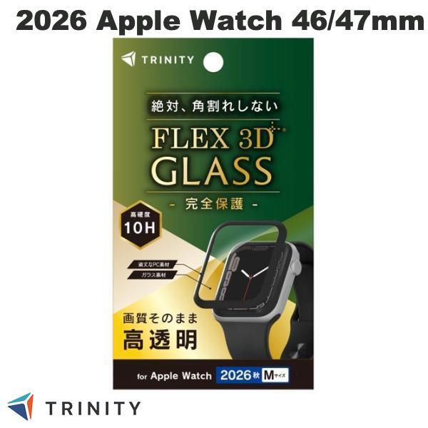 [バーコード] 4582269615615[型番] TR-AW2647-GB3FB-CSCK光沢 Apple Watch 46mm Series 12 ガラス ガラスフィルム ブラック フッ素 バブルレスラッピング可アップル製品・Mac・i...