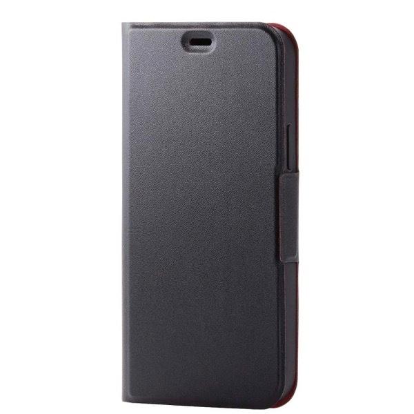 [バーコード] 4549550184144[型番] PM-A20BPLFUBK手帳型 ブラック TPU 合成皮革 スタンド機能 カードホルダー 磁石付き iPhone 12 (2020年秋 6.1インチ) iPhone 12 Pro (20...