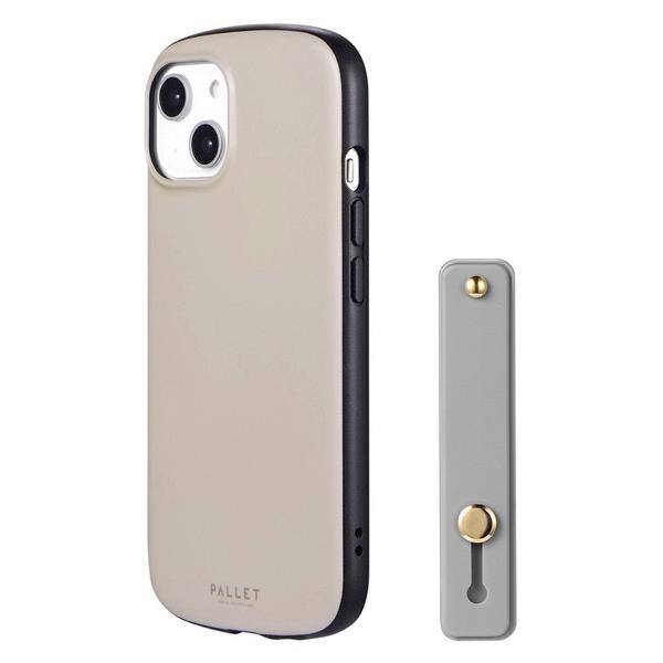 [バーコード] 4570025858680[型番] LN-IM22PLBGGスタンド機能 TPU ストラップホール 背面ケース タフケース グレージュ アイフォーン アイフォン  アイホーン アイホン iPhone iPhone 14 (2...