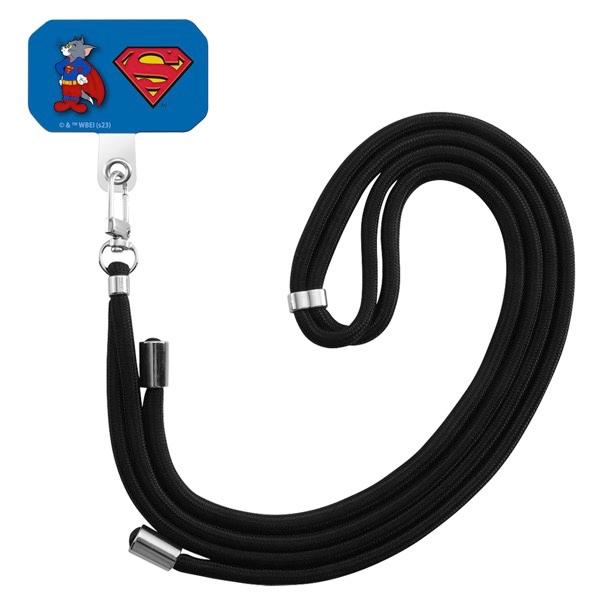 [バーコード] 4580548406954[型番] IJ-WSTR8S/2B_WB20ストラップホール ネックストラップ ショルダーストラップ TPU ストラップ ブラック トムとジェリー ブルー スーパーマン TJxSM_1ラッピング可ア...