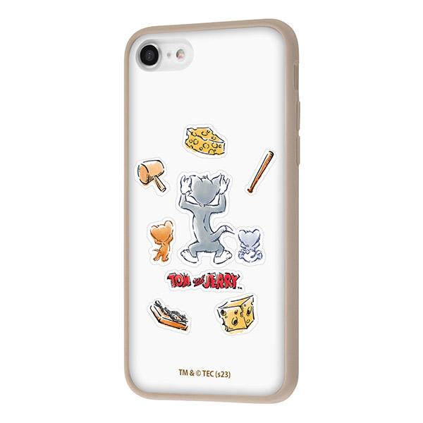 [バーコード] 4570128247510[型番] IJ-WP34BS4WBE/TJ52トムとジェリー TPU ポリカーボネート ストラップホール Qi規格のワイヤレス充電 背面ケース タフィー アイフォーン アイフォン  アイホーン アイ...