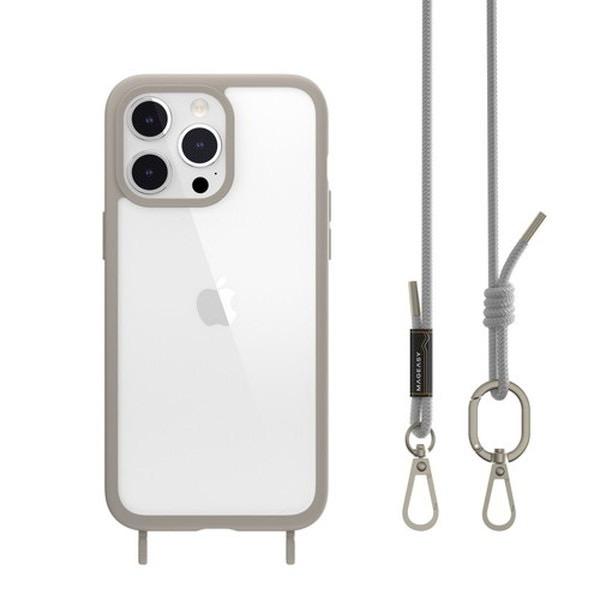 [バーコード] 4895241116049[型番] ME_IOGCSPTRP_GYアイフォーン アイフォン  アイホーン アイホン iPhone iPhone 15 Pro Max (2023年秋6.7インチ3眼) 背面ケース ストラップホ...