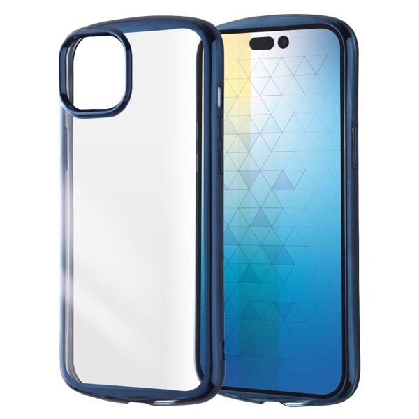 [バーコード] 4580548446899[型番] RT-P43TC13/AM背面ケース TPU ストラップホール ブルー クリア アイフォーン アイフォン  アイホーン アイホン iPhone iPhone 14 Plus (2022年秋...