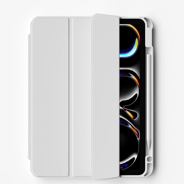 [バーコード] 4571475223479[型番] HIPA2402LG手帳型 TPU アクリル スタンド機能 スリープ連動 ライトグレー ペンホルダー クリア 13インチ iPad Air M3 (2025) 13インチ iPad Air...