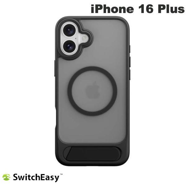 [バーコード] 4895241125911[型番] SE_IPBCSPTEM_BKポリカーボネート TPU 磁石付き スタンド機能 背面ケース MagSafe規格のワイヤレス充電・吸着 iPhone 16 Plus (2024年6.7インチ...