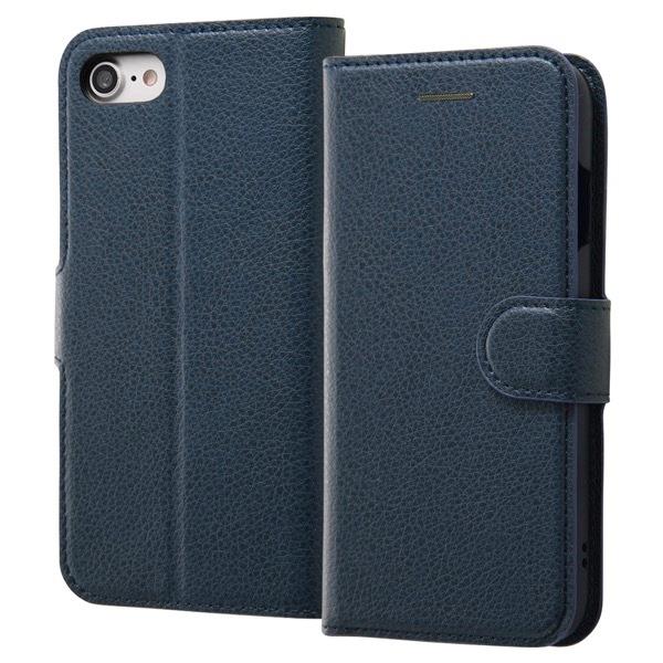 [バーコード] 4580548454948[型番] RT-P24NELC1/DNポリウレタン ポリカーボネート 合成皮革 磁石付き 手帳型 カードホルダー スタンド機能 ストラップホール ダークネイビー iPhone 7 iPhone7 i...