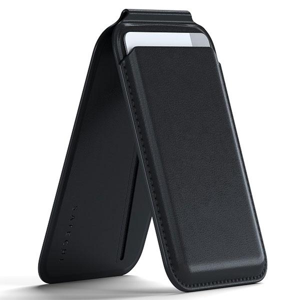 [バーコード] 4988481885926[型番] PST-VLWKMagSafe規格で吸着 カードホルダー スタンド機能 磁石付き MagSafe規格に対応した、iPhoneシリーズ レザー 本革 革 皮 ブラックラッピング可アップル製品...