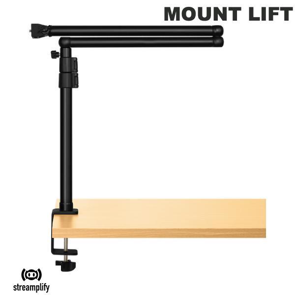 [バーコード] 4251442511029[型番] MOUNT-LIFT-LIGHT-BKメタル 回転 ライブ配信 伸縮タイプ ブラックラッピング可アップル製品・Mac・iPhone・iPad専門店のキットカットストリームプリファイ