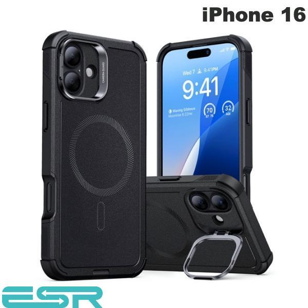 [バーコード] 4582741611654[型番] ES27165i16iPhone 16 (2024年6.1インチ2眼) アイフォーン アイフォン  アイホーン アイホン iPhone スタンド機能 ブラック 防塵 磁石付き MagSaf...