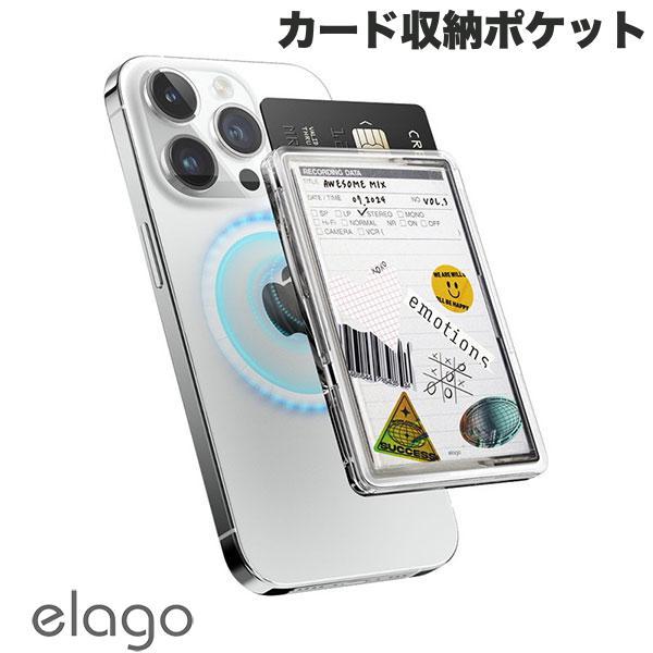 [バーコード] 8800254487303[型番] EL_MSCCPPCPQ_MCクリア 磁石付き カードホルダー MagSafe規格で吸着 Music TPUラッピング可アップル製品・Mac・iPhone・iPad専門店のキットカット