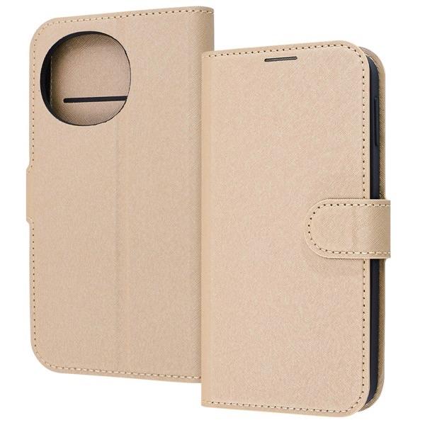 [バーコード] 4580548455297[型番] RT-AQM5ELC1/BEAQUOS sense9 合成皮革 ポリウレタン 手帳型 TPU スタンド機能 カードホルダー 磁石付き シャイニーベージュラッピング可アップル製品・Mac・i...