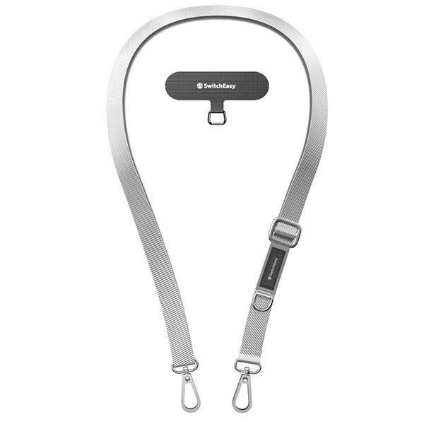 [バーコード] 4895241130601[型番] SE_SPASRNYE4_CGストラップ グレー ショルダーストラップ ネックストラップ Concrete Gray メタル ナイロンラッピング可アップル製品・Mac・iPhone・iPa...