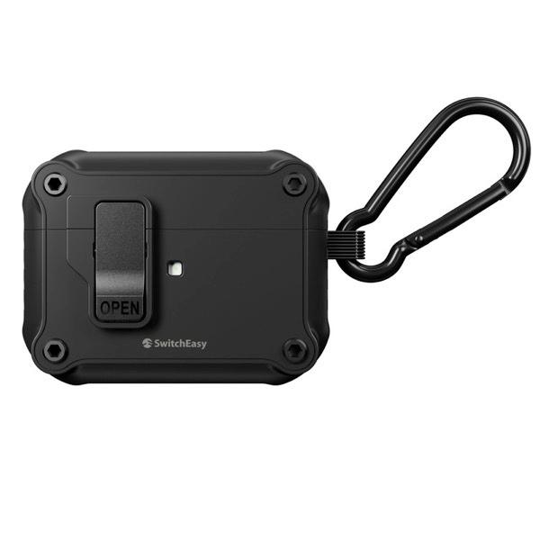 [バーコード] 4895241132209[型番] SE_AD2CSPTRS_BKAirPods Pro 第1世代 AirPods Pro 第2世代 ブラック TPU ポリカーボネート カラビナ Qi規格のワイヤレス充電ラッピング可アップル...