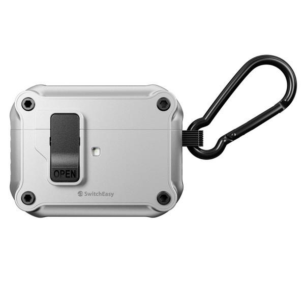 [バーコード] 4895241132216[型番] SE_AD2CSPTRS_SYAirPods Pro 第1世代 AirPods Pro 第2世代 グレー TPU ポリカーボネート カラビナ Qi規格のワイヤレス充電 Satin Gray...