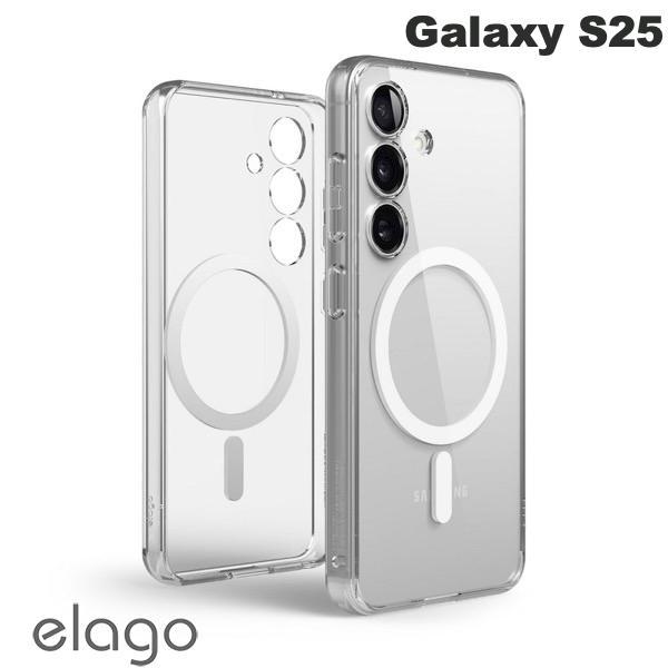 [バーコード] 8800254485927[型番] EL_G5SCSPTH5_CLクリア TPU 背面ケース ポリカーボネート Galaxy S25 MagSafe規格のワイヤレス充電・吸着 MagSafe規格で吸着 磁石付きラッピング可ア...