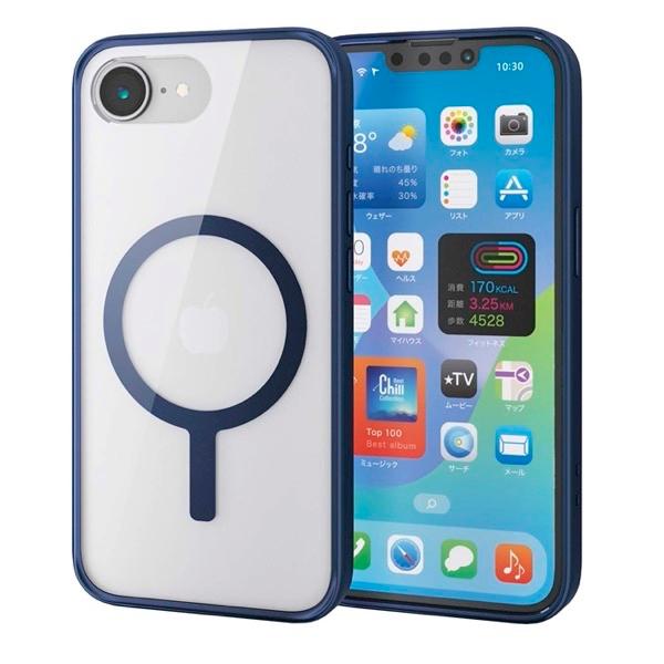 [バーコード] 4549550356435[型番] PM-A25SMAG03NVアイフォーン アイフォン  アイホーン アイホン iPhone iPhone 16e (2025年6.1インチ1眼) ネイビー TPU ポリカーボネート Mag...