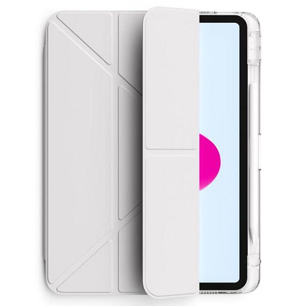 [バーコード] 4571475224353[型番] HIPA2408LGiPad A16 (11世代) 11インチ 2025年モデル 手帳型 ポリカーボネート スタンド機能 スリープ連動 ペンホルダー クリア TPU Light Grayラ...