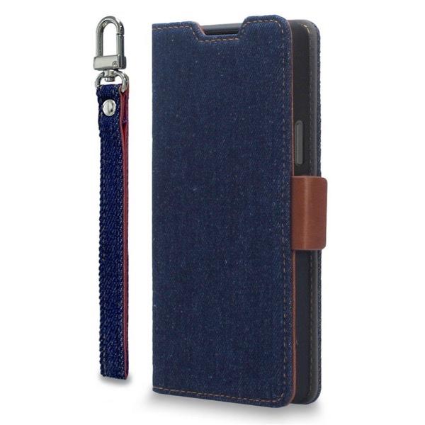 [バーコード] 4580781525108[型番] CR_BA3CSPLNA_IDBASIO active3 TPU ストラップホール 手帳型 ストラップ カードホルダー ハンドストラップ 磁石付き デニム INDIGO スタンド機能ラッピ...