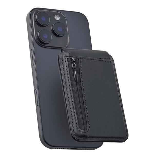 [バーコード] 4549550399470[型番] AMS-MAGCWSBKポリウレタン ポリエステル ポリカーボネート カードホルダー スタンド機能 MagSafe規格に対応した、iPhoneシリーズ ブラックラッピング可アップル製品・M...