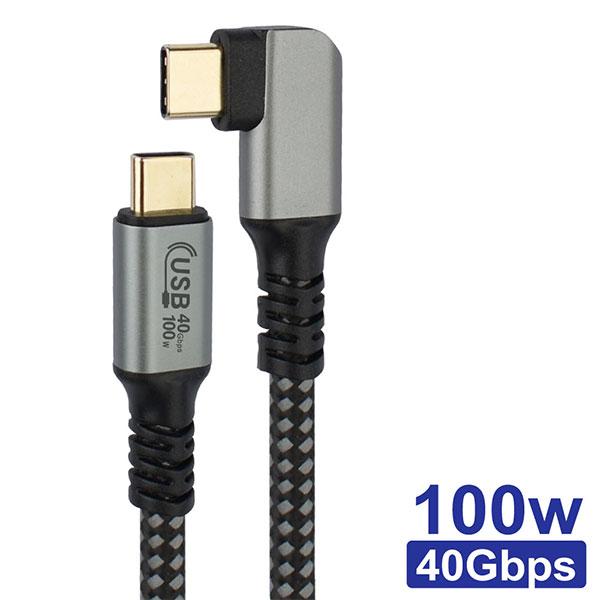 [バーコード] 4520008262850[型番] JTU4L100-CCUSB Type-C USB4 PD対応 1.0m USB Power Delivery (USB PD) 8K ブラック L型コネクタラッピング可アップル製品・Ma...
