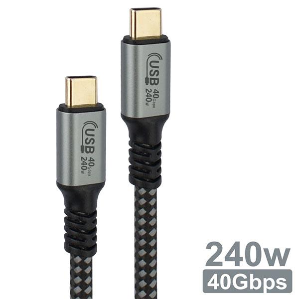[バーコード] 4520008262867[型番] JTU4S240-CCUSB Type-C USB4 1.0m ブラック PD対応 USB Power Delivery (USB PD) 8K ストレートラッピング可アップル製品・Mac...