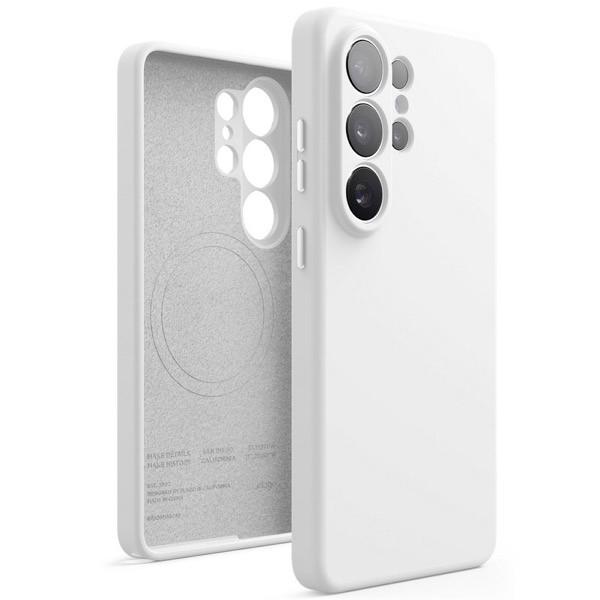 【予約・取り寄せ・入荷待ち時の入荷目安】White :  次回入荷予定:未定[バーコード] 8800328939547[型番] EL_G6LCSSC5S_WHGalaxy S26 Ultra シリコン ポリカーボネート 背面ケース Qi規格...