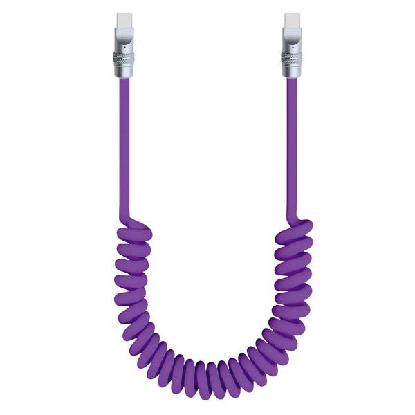 [バーコード] 4520008265066[型番] JT-COIL100WCC-PPUSB Type-C シリコン USB2.0 PD対応 USB Power Delivery (USB PD) 1.5m パープルラッピング可アップル製品・...