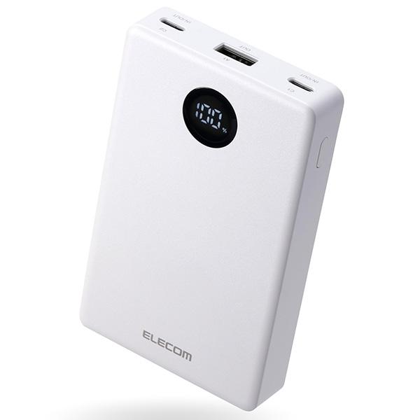 【予約・取り寄せ・入荷待ち時の入荷目安】ホワイト :  次回入荷予定:4月中旬〜下旬頃[バーコード] 4549550417426[型番] DE-C86-10000WH充電残量の表示 USB A USB Type-C 10000mAh 準個体...