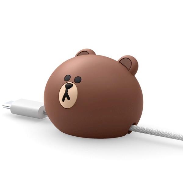 [バーコード] 8800254480700[型番] EL_CBLCOSCAQ_BRLINE FRIENDS ブラウン かわいい 磁石付き BROWNラッピング可アップル製品・Mac・iPhone・iPad専門店のキットカット