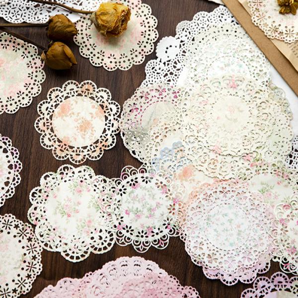 品番｜PA056種類｜紙物数量｜20枚入（10種類, 各2枚）材質｜紙素材特徴｜美しく繊細なレースを表現