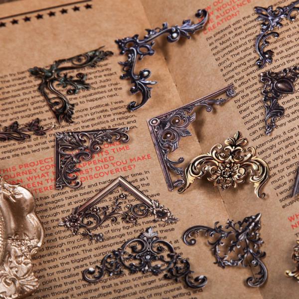 品番｜ST471種類｜シール数量｜24枚入（6種類, 各4枚）材質｜紙素材特徴｜コーナー装飾の紙素材シール