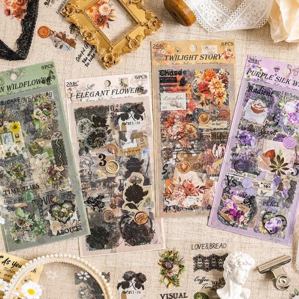 品番｜ST853種類｜シール数量｜6シート入（6種類, 各1シート）材質｜PET製造｜中国製