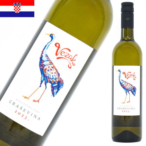Vezak Grasevinaヴェザック グラシェヴィーナ 750ml 12度白 辛口 クロアチアワイン クロアチア土産 海外 輸入酒クロアチアの土着品種ぶどう種である、グラシェヴィーナ100%の希少なワイン。グラシェヴィーナ独特のグレープ...
