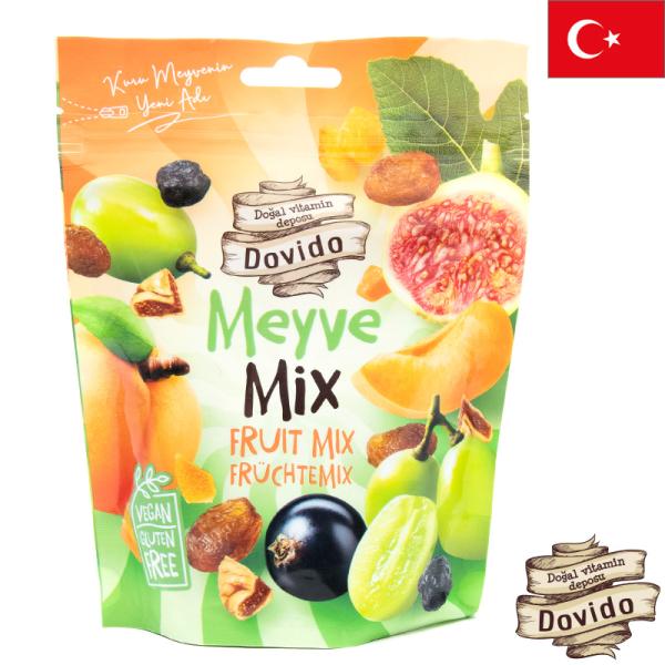 Dovido ドヴィドドライフルーツ フルーツミックス 150gダイスカット レーズン アプリコット いちじく カシス オレンジピール トルコみやげ トルコ土産レーズン、アプリコット、いちじく、カシス、オレンジピールの5種が入ったフルーツミ...