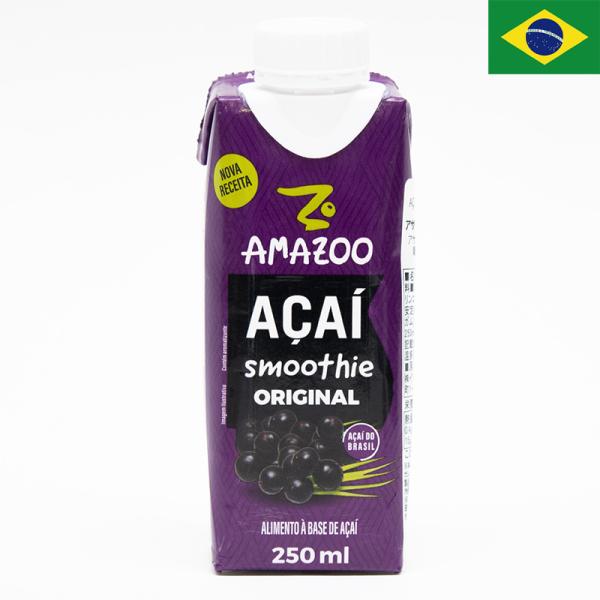 AMAZOO ACAI SMOOTHIE ORIGINAL 250mlアマズー アサイー スムージー オリジナル 250mlアサイー果汁37% ブラジル土産 ブラジルみやげブラジル産のアサイーの豊かな風味を存分に楽しめるドリンクです。健康的...
