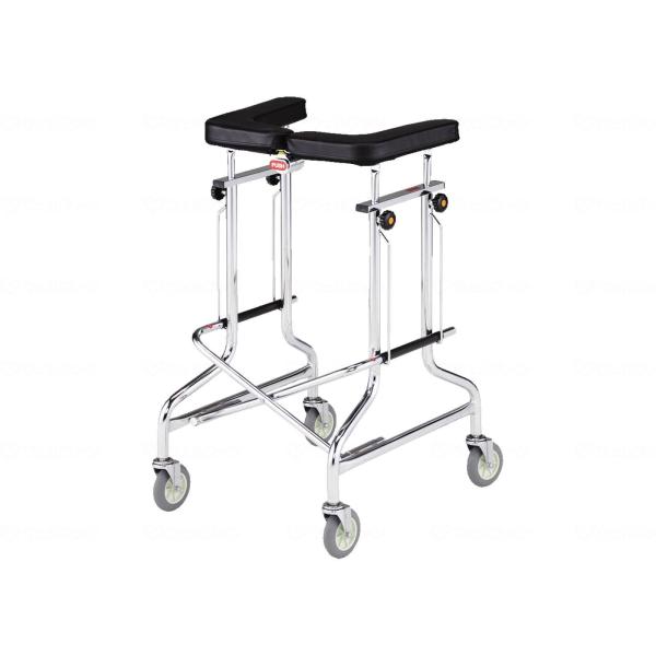 商品の仕様●サイズ／幅51.5×奥行57×高さ87.5〜107.5（6段階／4cm）cm、折りたたみ時：幅22×高さ104cm、マット内幅：34.5cm●車輪サイズ／前輪10×後輪10cm●重さ／12.4kg●材質／フレーム：スチール・クロ...