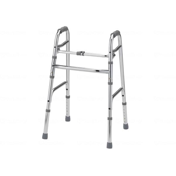 商品の仕様●サイズ／幅53〜54.6×奥行46〜49.1×高さ76〜88.5（6段階／2.5cm）cm、折りたたみ時：奥行12cm、ハンドル内幅：36cm●重さ／2.4kg●材質／アルミ、スチール●最大使用者体重／80kg●屋内用商品の説明...