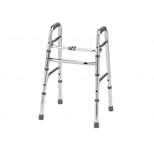 商品の仕様●サイズ／幅49.1〜50.4×奥行42.9〜45.7×高さ70.1〜82.6（6段階／2.5cm）cm、折りたたみ時：奥行12cm、ハンドル内幅：34.2cm●重さ／2.3kg●材質／アルミ、スチール●最大使用者体重／80kg●...