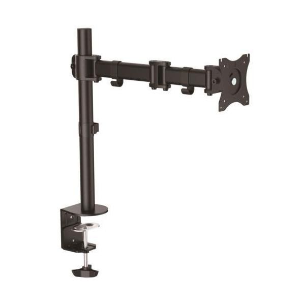 ■最大27インチサイズ、重さ8kgまでのディスプレイに対応するデスクマウント式モニタアーム■180°のスイベル、+/- 45°のチルトでビュー角度の調整が可能な多関節アーム■アーム延長最大428mm■高さ調節最大450mmに対応■頑丈なスチ...
