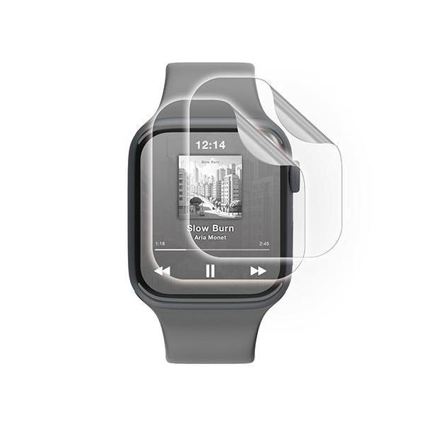 【発売日：2025年11月15日】■画面の曲面に沿った3D設計で、端末のデザインを損なわずに衝撃から守る衝撃吸収・高透明タイプのAppleWatch用フルカバーフィルムです。■非常に柔らかいウレタン素材を採用することにより、画面の湾曲部分ま...