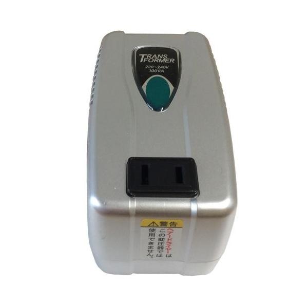 ■日本の家電製品を海外で使うための変圧器 ■サーマルプロテクタ（自動復帰)内蔵の安全設計 ■電圧 AC220〜240Vの国で100Wまでの日本の電化製品が使用可能※連続使用（30分以上）の場合は定格容量の80%を超えないでお使いください※熱...