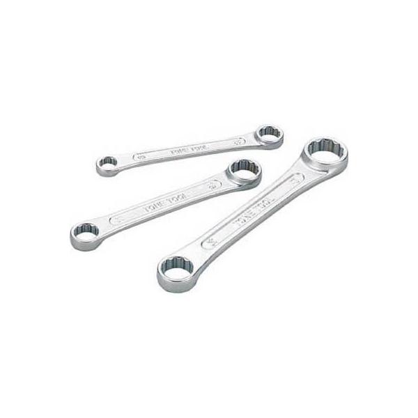 ■高さ制限のある狭い箇所や作業スペースが狭い箇所に最適です。■めがね部は12角なので、ボルト・ナットに対して容易にはめ合わせができます。